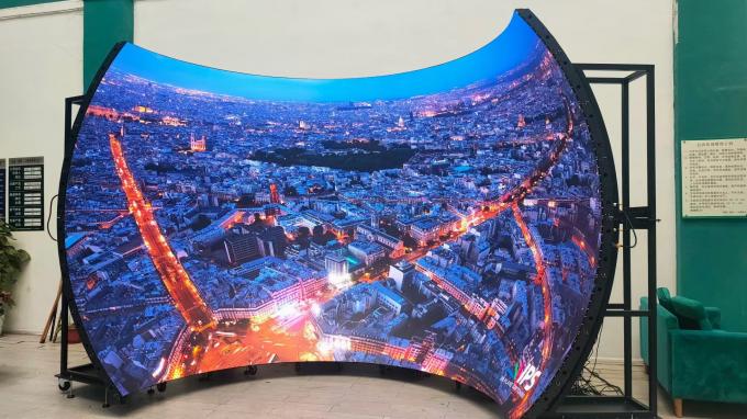 Indoor Rental LED Flexible Screen Monitor Big Events Curve Shaped