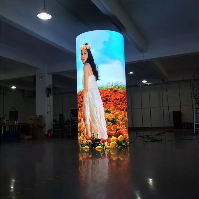 P3 Curved Soft Modular LED Display Panels Indoor Advertising Bendable ...