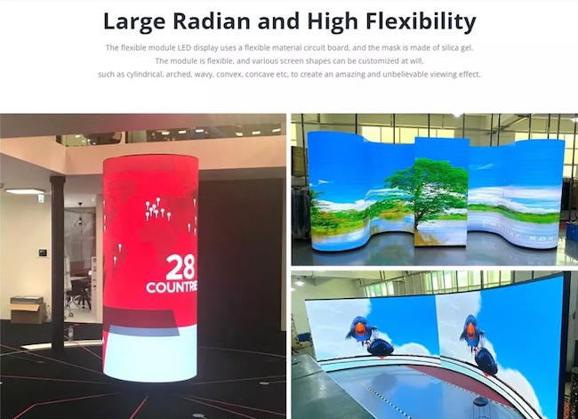 Commercial Smart Rollable Flexible Video Screen High Resolution