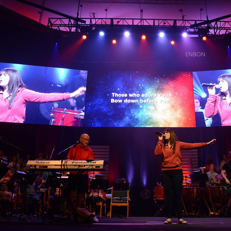 P3.91 LED Stage Backdrop Screen CE , Outdoor Rental LED Display