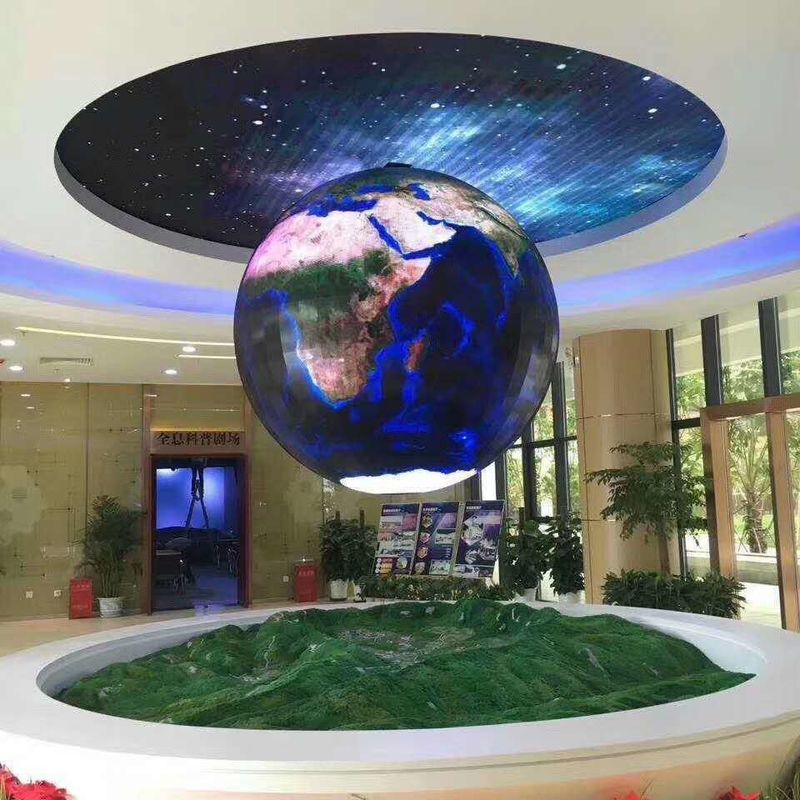 Spherical Ball LED Screen Commercial Full Color 3D Video